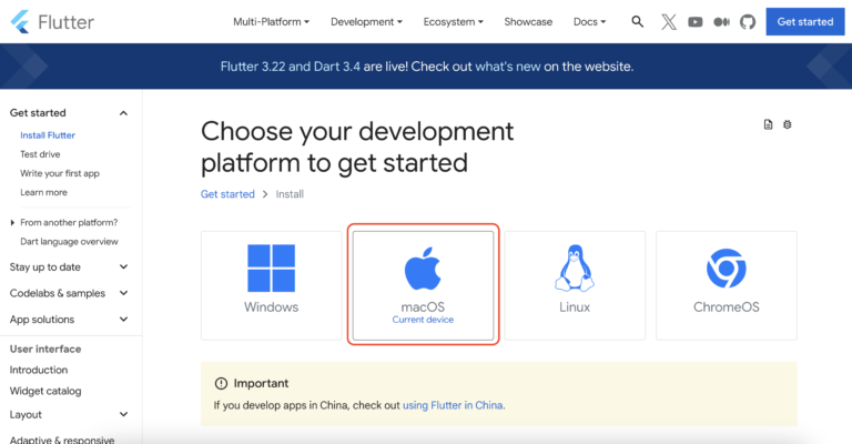 Flutter環境構築の記録（Mac）【画像付き】【エラー解決まで】 – あるじブログ